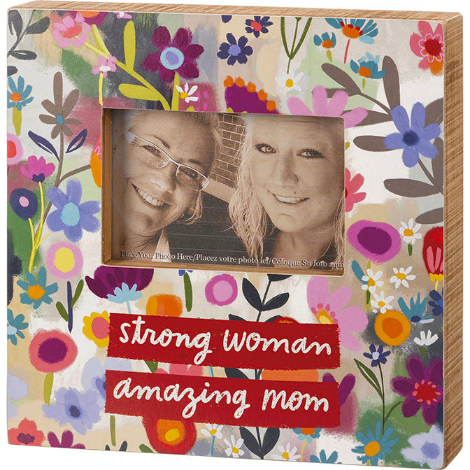 Strong Woman Amazing Mom Box Frame – Roost Gift & Home Collection