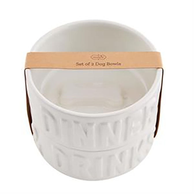 Dinner & Drinks Dog Bowl Set – Roost Gift & Home Collection