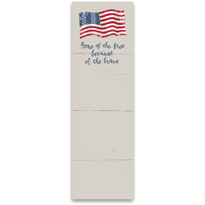 Free Because of the Brave List Pad – Roost Gift & Home Collection