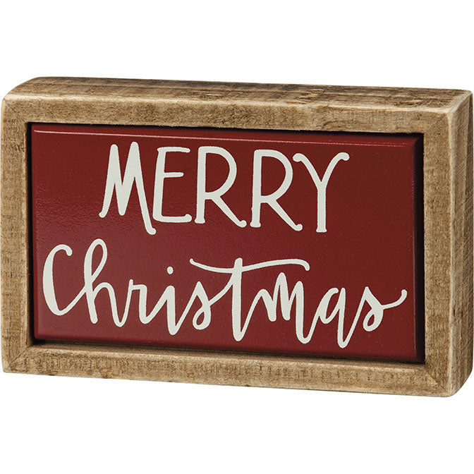 Merry Christmas Box Sign Mini – Roost Gift & Home Collection