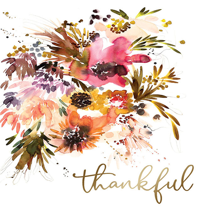 Thankful Flower Bouquet Greeting Card – Roost Gift & Home Collection