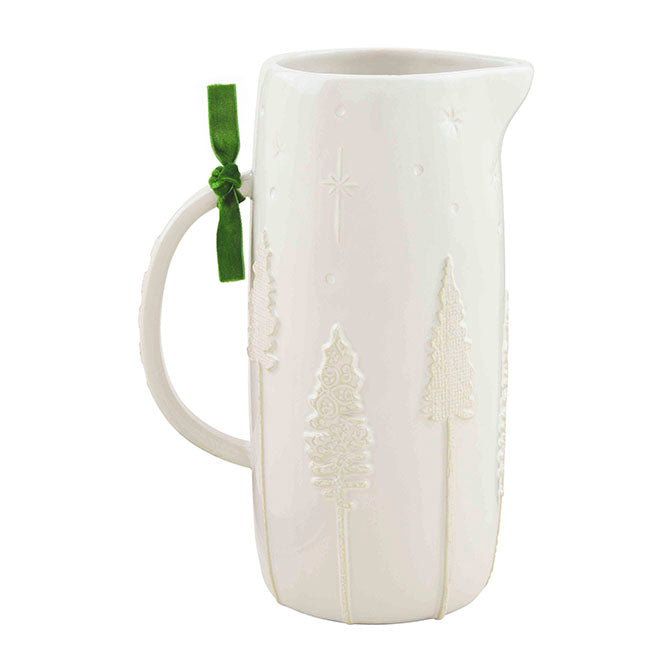 White Stoneware Christmas Pitcher – Roost Gift & Home Collection