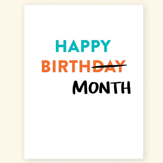 Birthday Month Greeting Card – Roost Gift & Home Collection