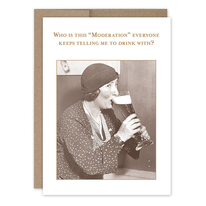"Moderation" Card – Roost Gift & Home Collection