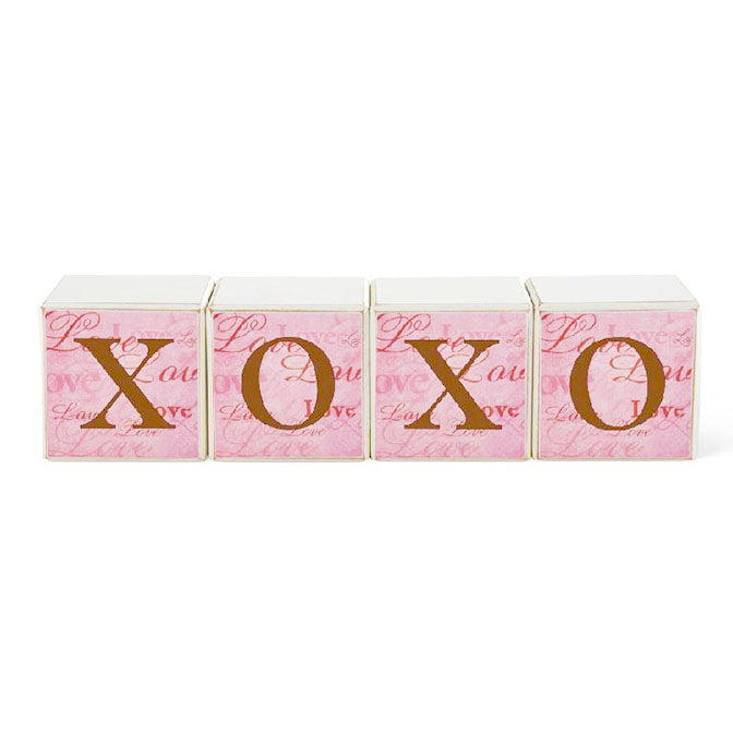 Large Pink XOXO Blocks – Roost Gift & Home Collection